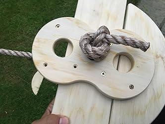 Garden Toys - Wooden Monkey Single Rope Swing : Amazon.co.uk: Toys & Games