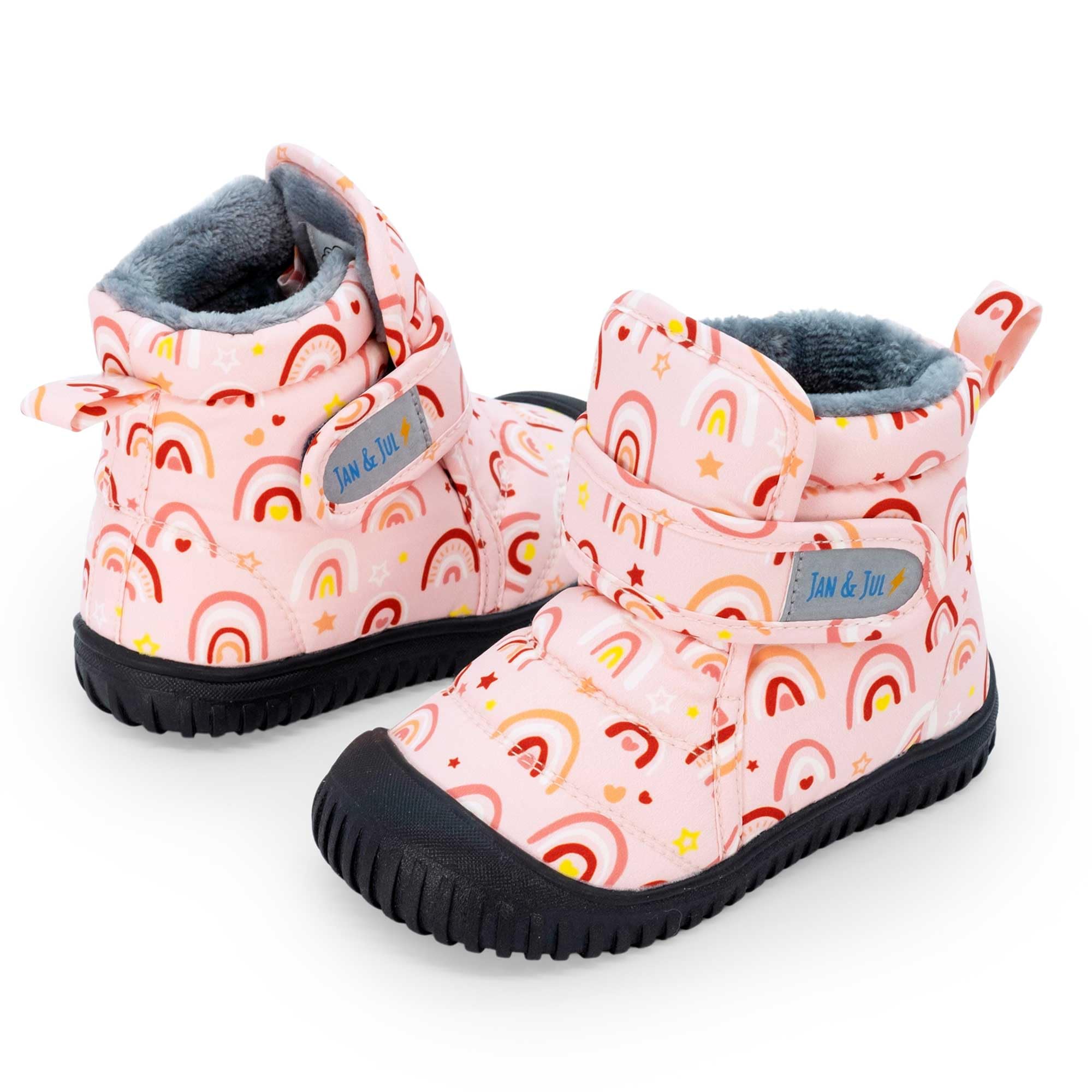 Snapklik.com : JAN & JUL Sherpa Lined Pull On Snow Boots For Girls