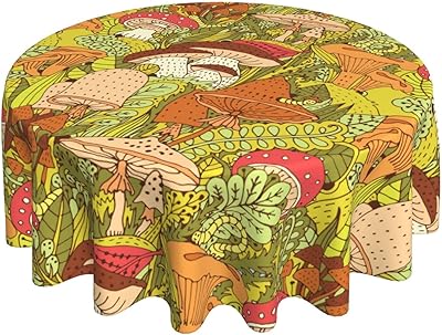 Amazon.com: Giwawa Happy Birthday Round Tablecloth 60" Black Gold ...