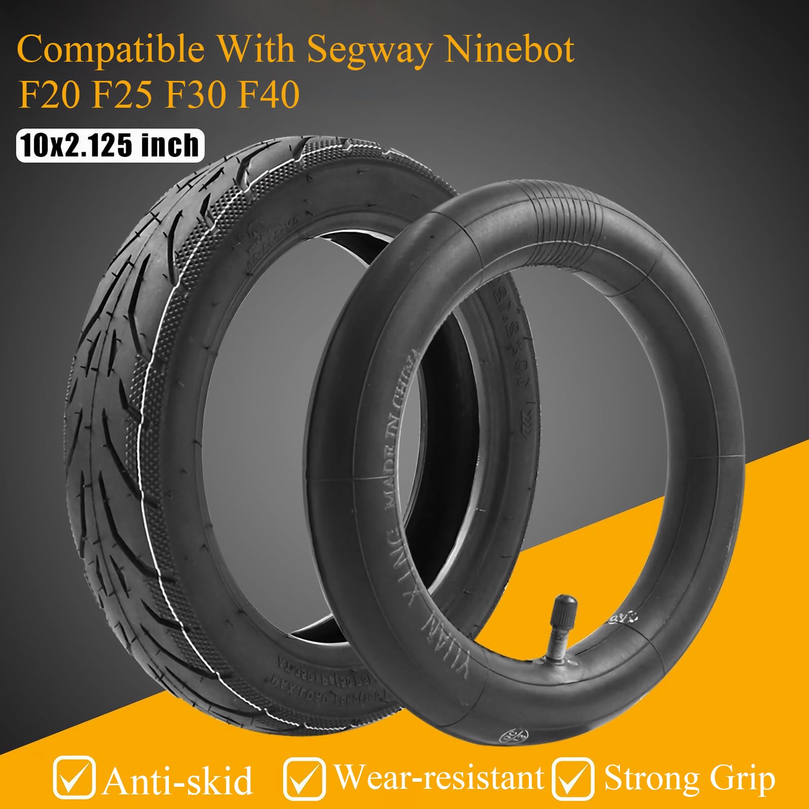 Snapklik.com : MIMIRACLE 10 X 2.125 Rubber Pneumatic Tire & Inner Tube ...
