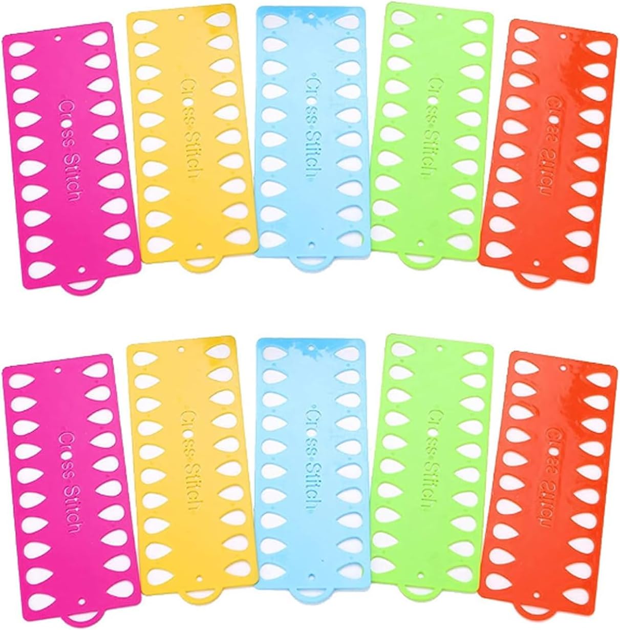 jeufun 10 Pcs Plastic Cross Stitch Thread Holder Thread Organiser ...