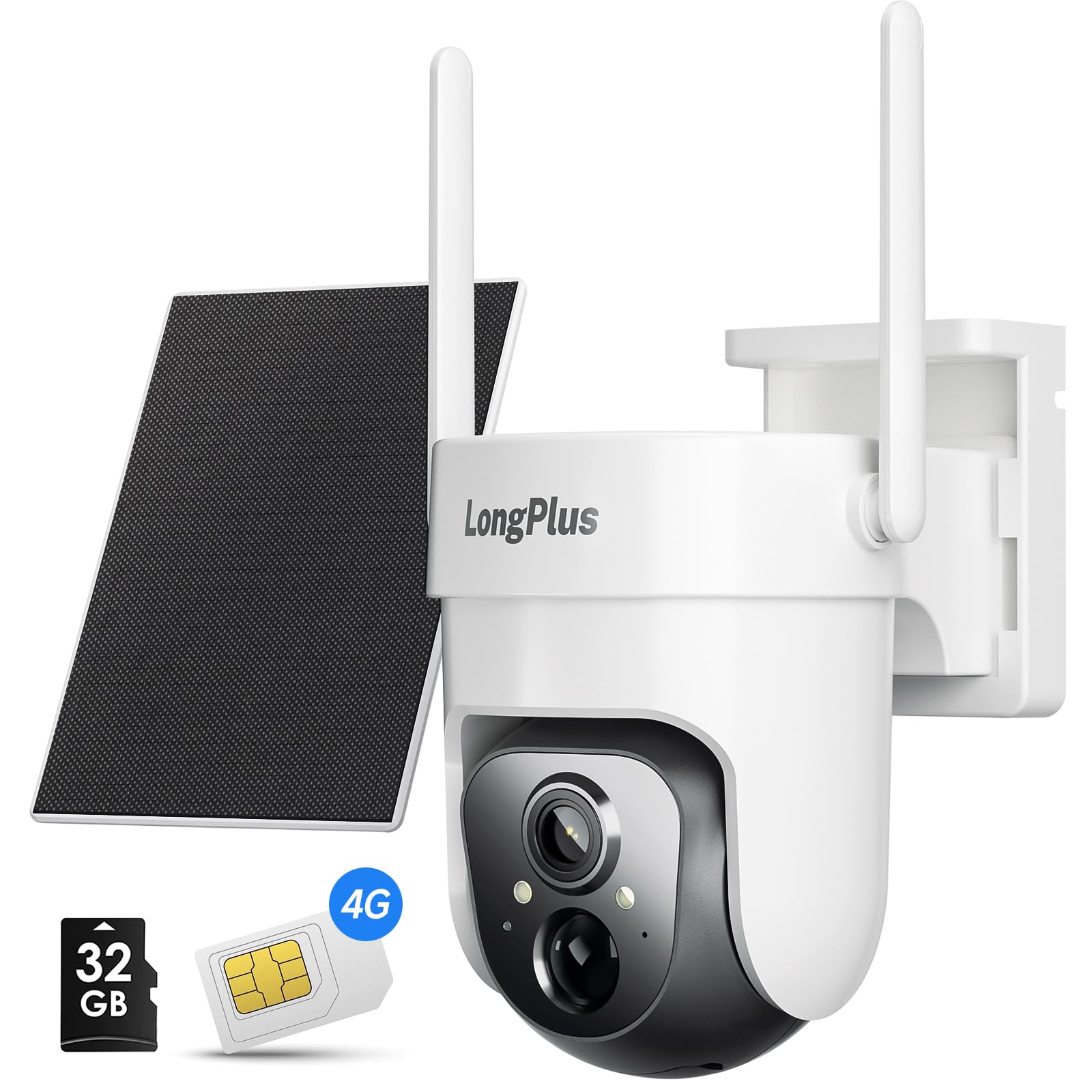 Amazon.com : LongPlus No WiFi Security Camera, 4G LTE Cellular Security ...