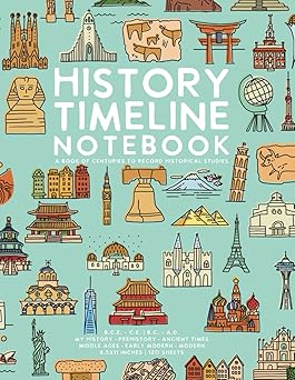 History Timeline Notebook: A Book of Centuries to Record Historical ...