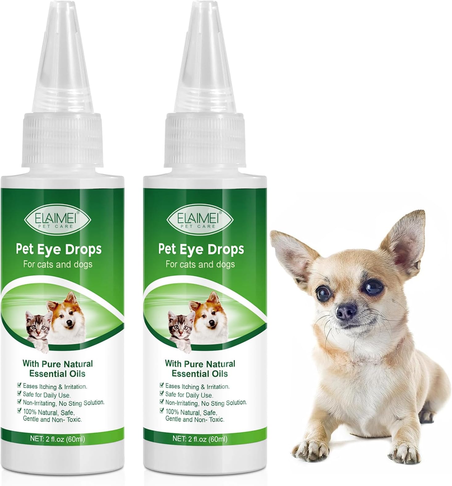 Nutri-Vet Eye Rinse for Cats | Gentle Formula Removes Debris | Helps ...