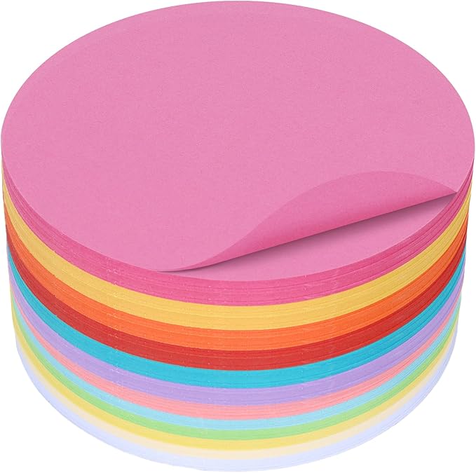 Amazon.com: HEYPLACE Construction Paper Circles, 500 Sheets Assorted ...