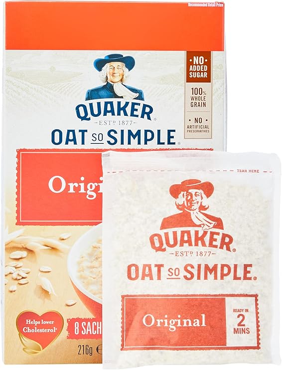 Quaker Oat So Simple Original Porridge Sachets, 6 x 216g : Amazon.co.uk ...