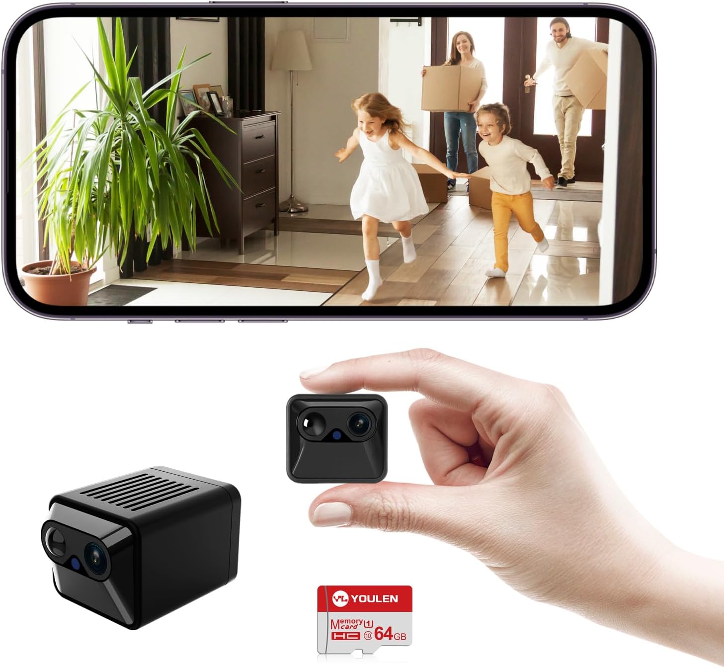 Amazon.com : BEEDMXU Home 2K Ultra HD Hidden Camera Wireless WiFi ...