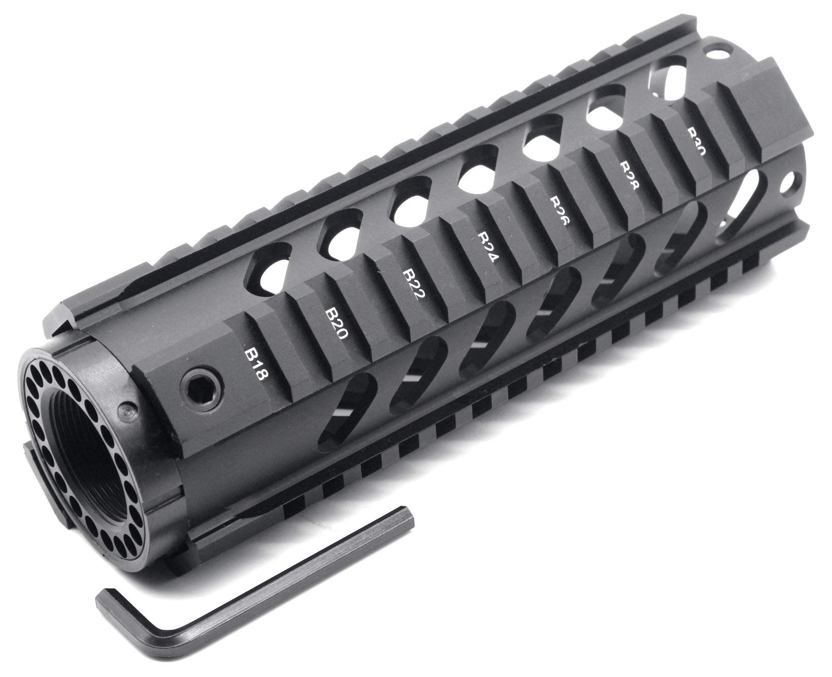 TRIROCK 7'' Black Quad Rail AR15 AR-15 M16 Handguard Picatinny Rail ...