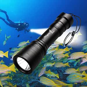 Odepro WD43PRO 492ft Underwater Diving Torch - 1050 Lumens LED Scuba ...