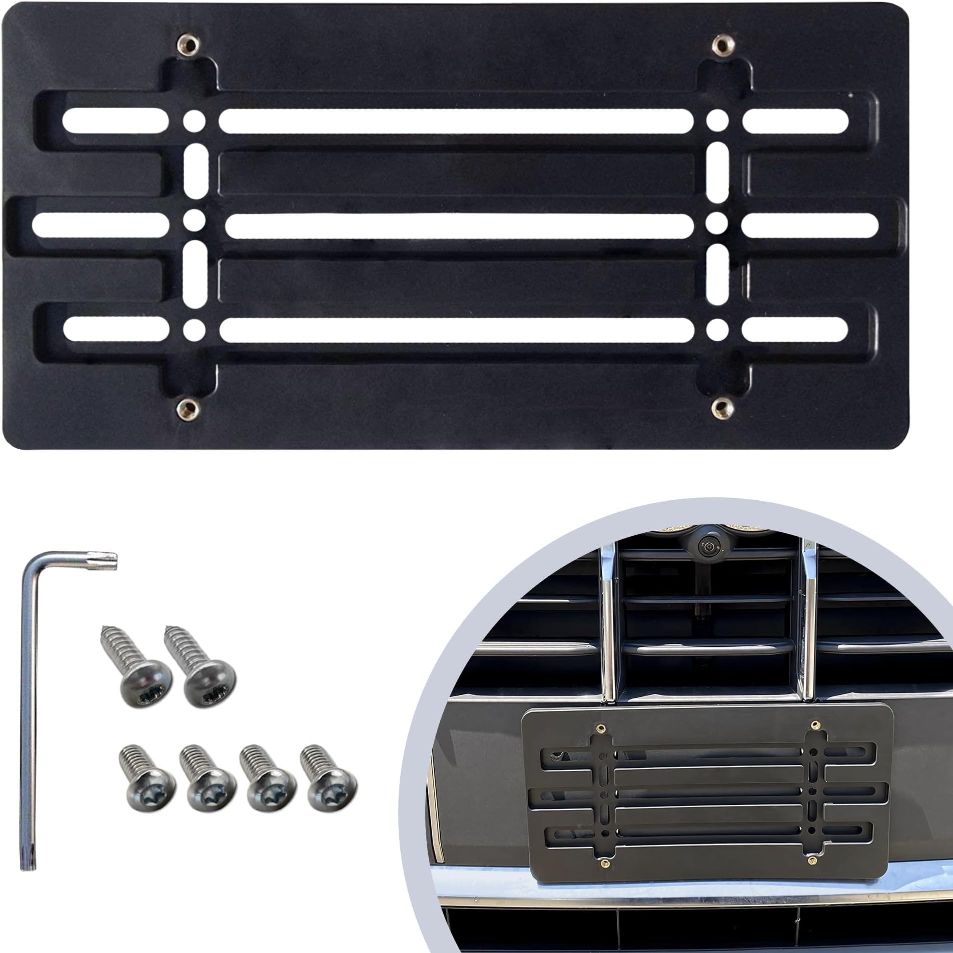 Amazon.com: Front Bumper License Plate Bracket for Mini Cooper 2000 ...