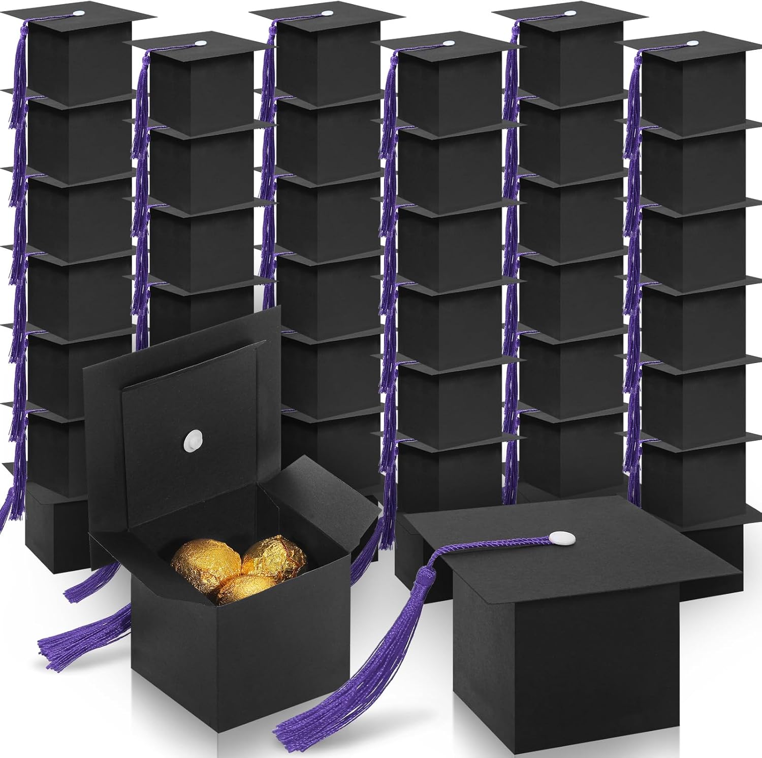Amazon.com: COTOPHER 100 Pcs Graduation Candy Boxes, Class of 2025 ...
