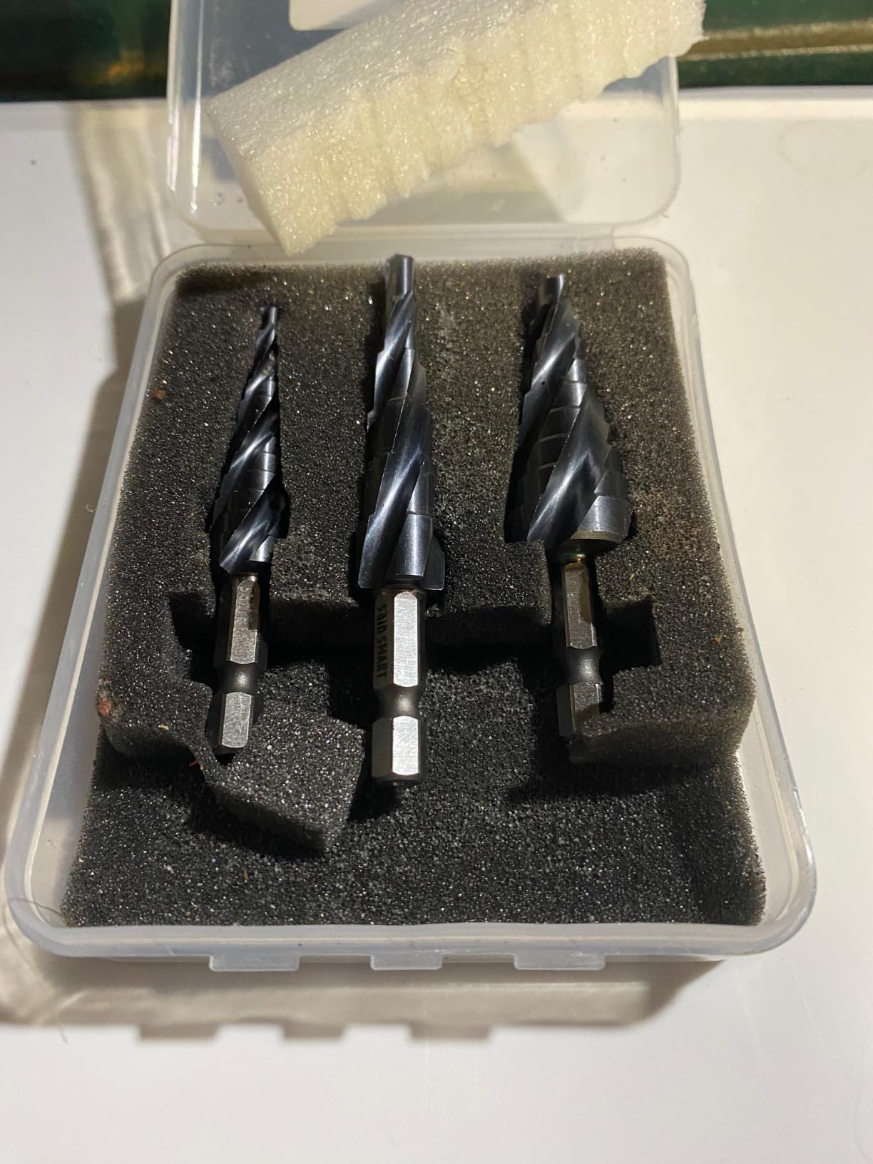 SainSmart Four Spiral Flute M35 Cobalt Step Drill Bits Set, 3PCS 1/8”-1 ...