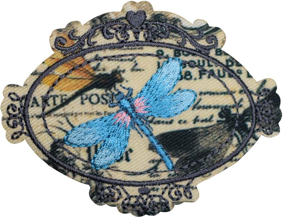 Amazon.com: 3Pcs Dragonfly Irons Patches,Dragonfly Embroidered Sewing ...