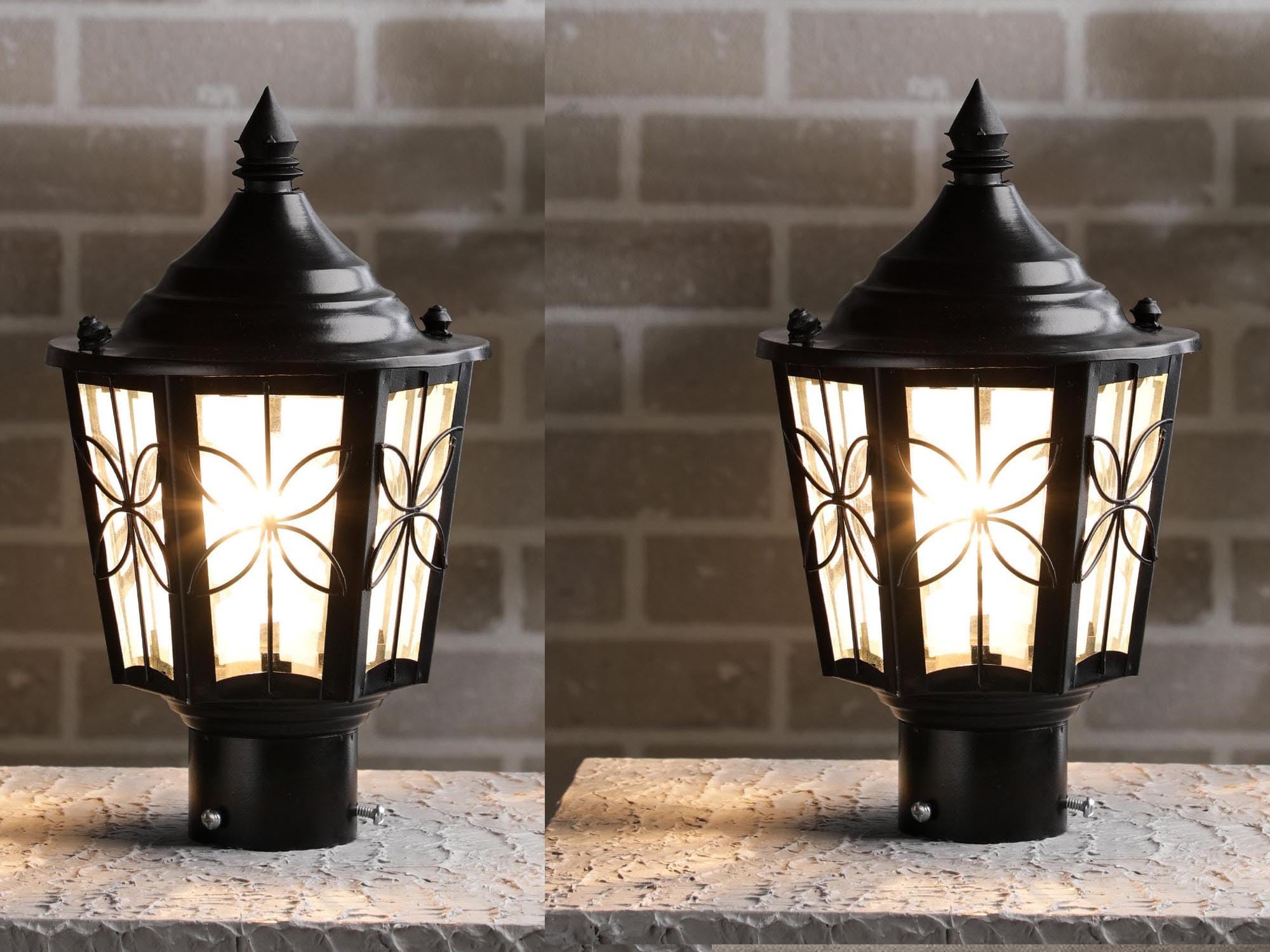 DarkVision Black gate Light for Home gate/gate lamp/gate Lamps for ...