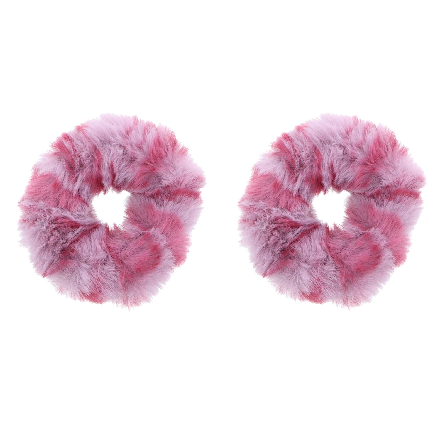 Amazon.com : Small Two Tone Fur Scrunchies - Set of 2 (Mauve) : Beauty ...