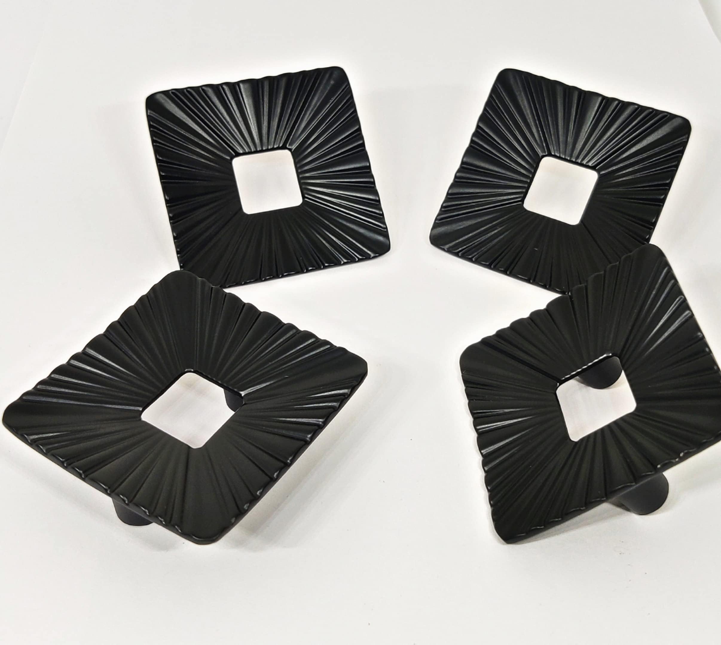 Full Art 6 inches Globe Half Round Pull Handle | Black Matte Finish ...