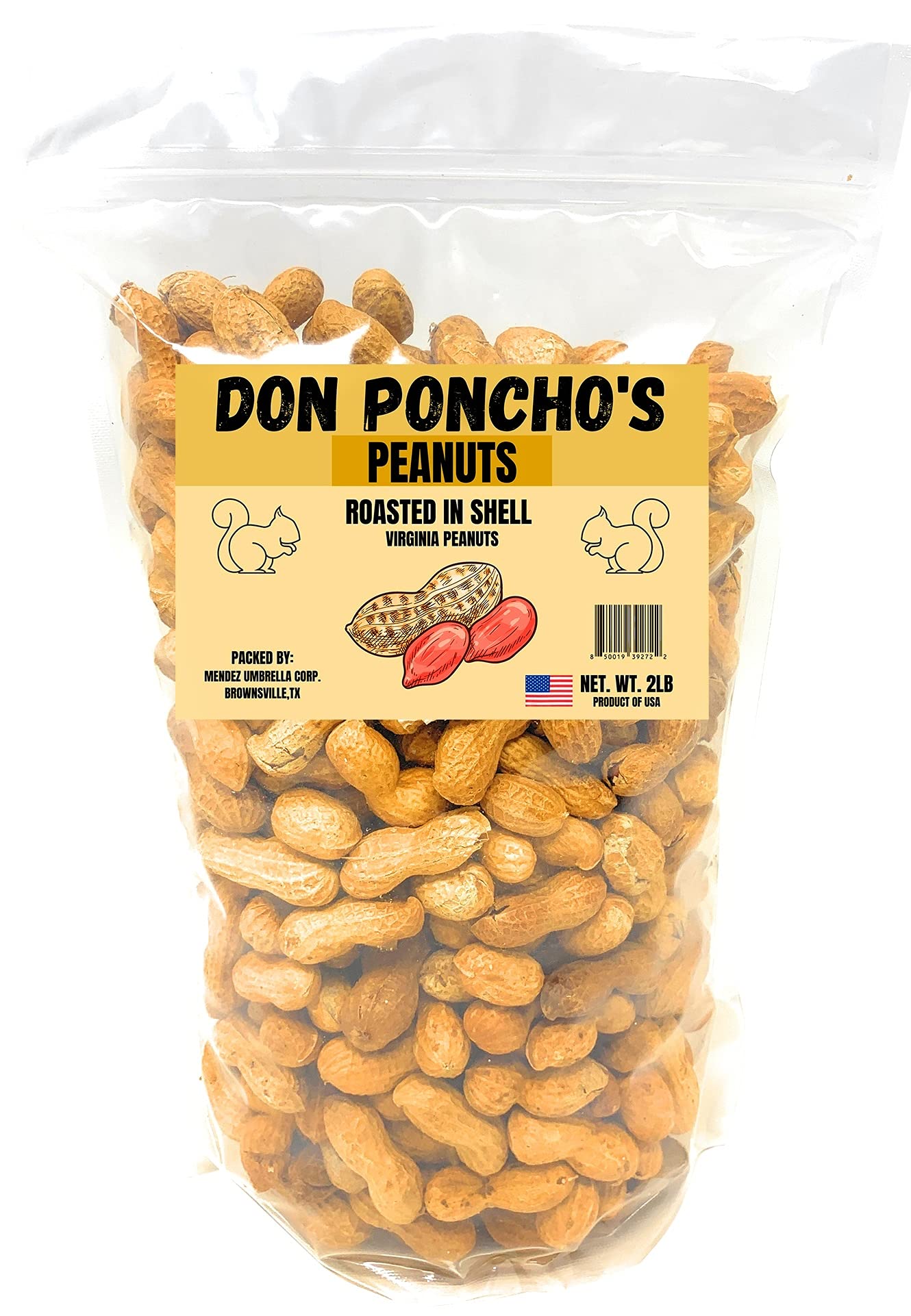 Amazon.com : Don Poncho’s | Unsalted Peanuts In The Shell | Peanuts In ...