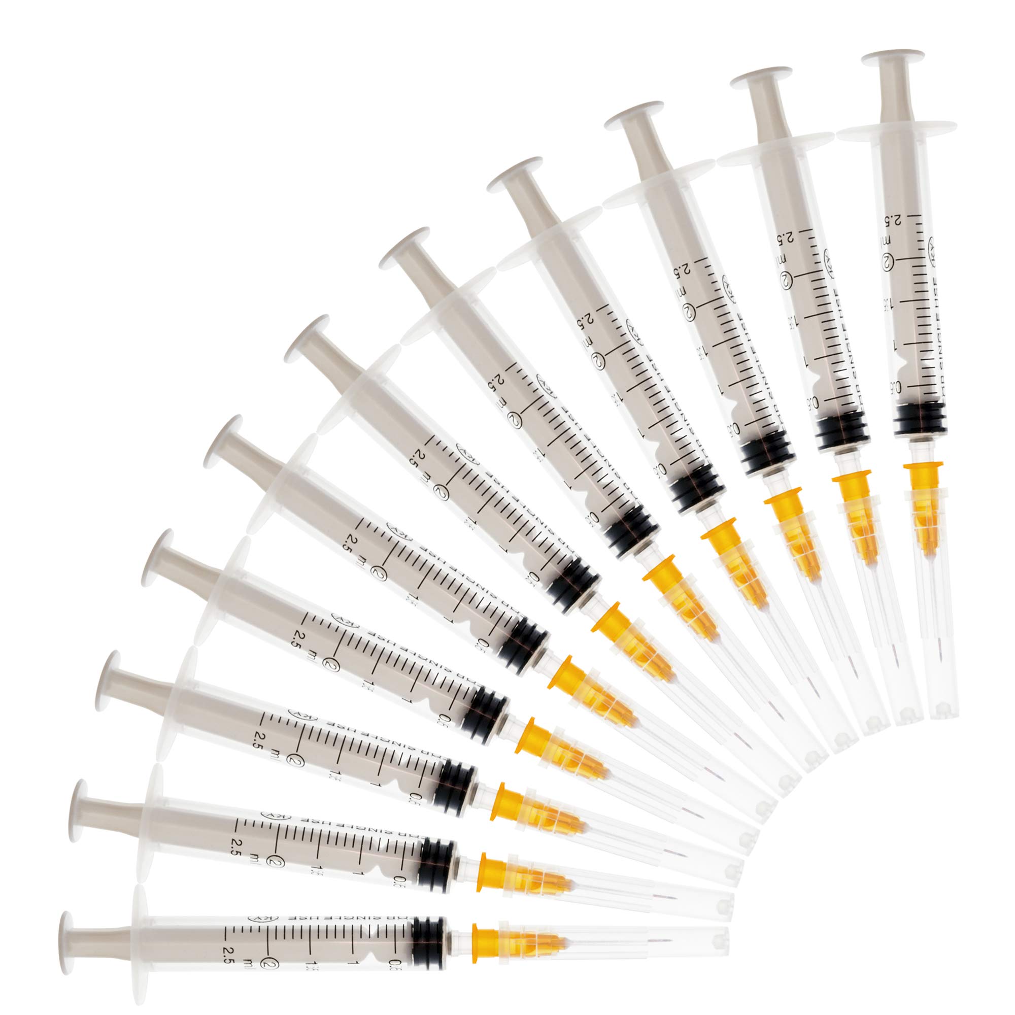 Buy 50Pack 2ml Syringes With 23G Needles Disposable Sterile Syringe