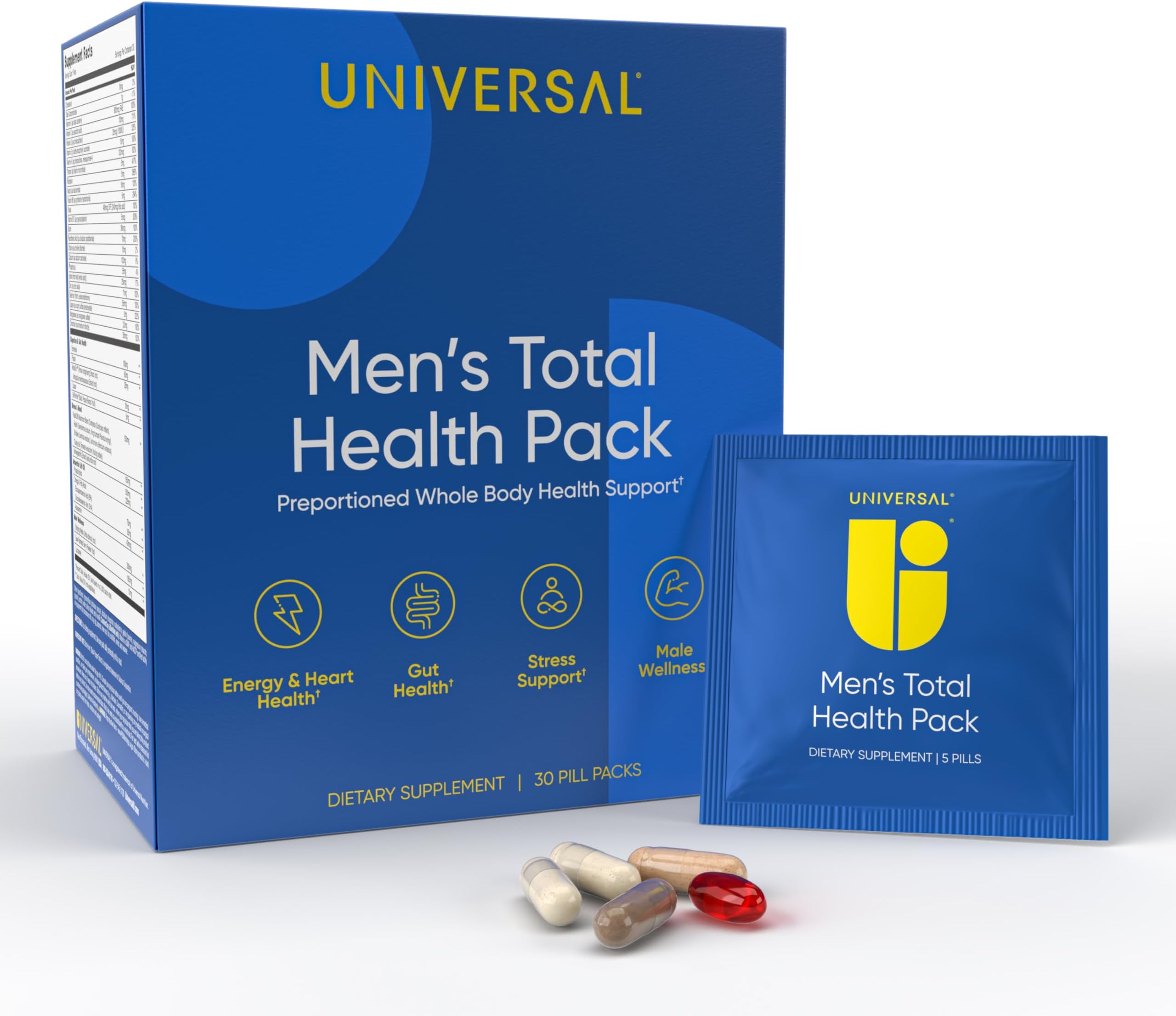 Amazon.com: GNC Mega Men Health & Vitality Vitapak, 30 Daily Packs, 4 ...