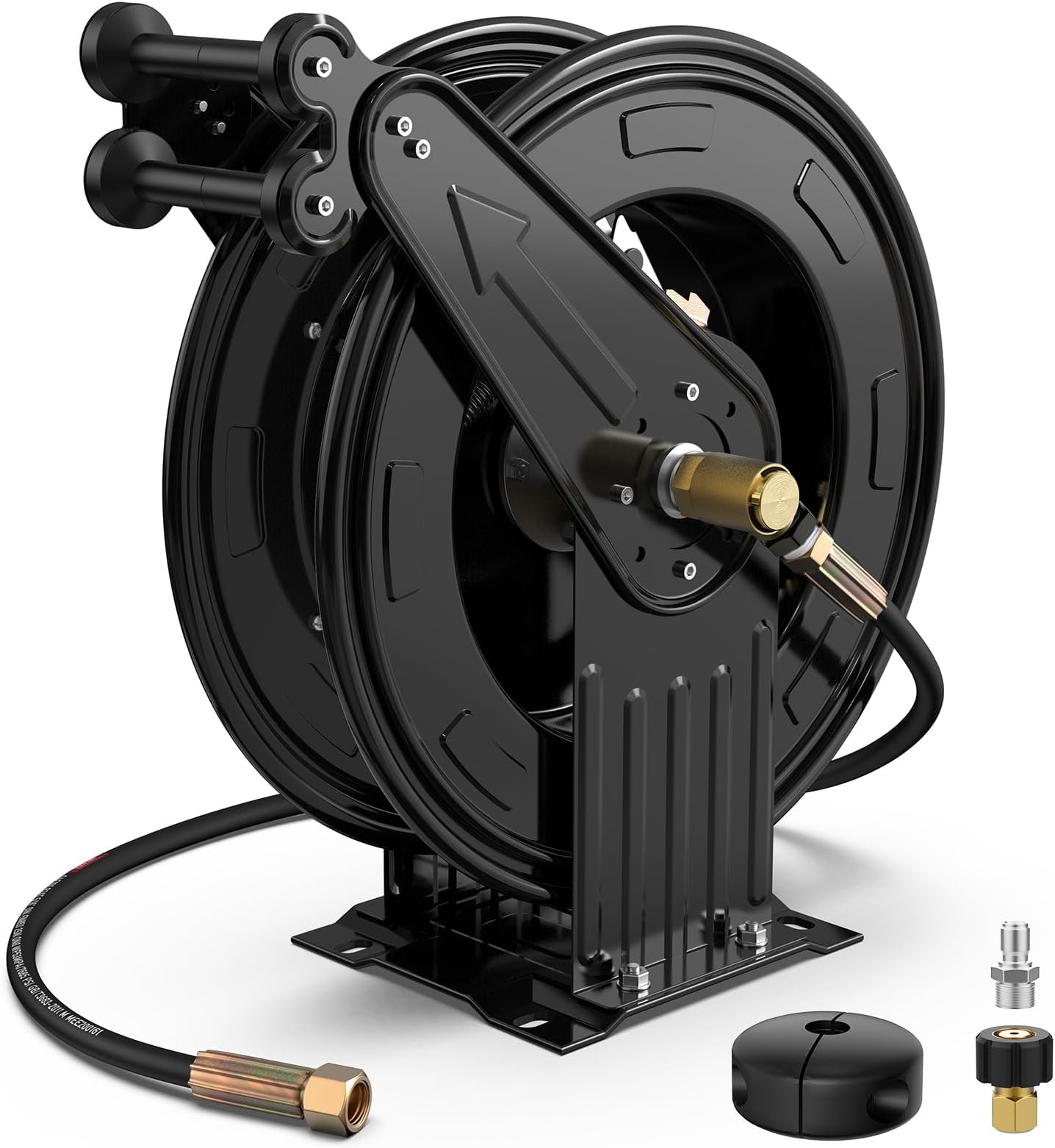 Amazon.com: M MINGLE Pressure Washer Hose Reel 300ft, Heavy Duty Hose ...