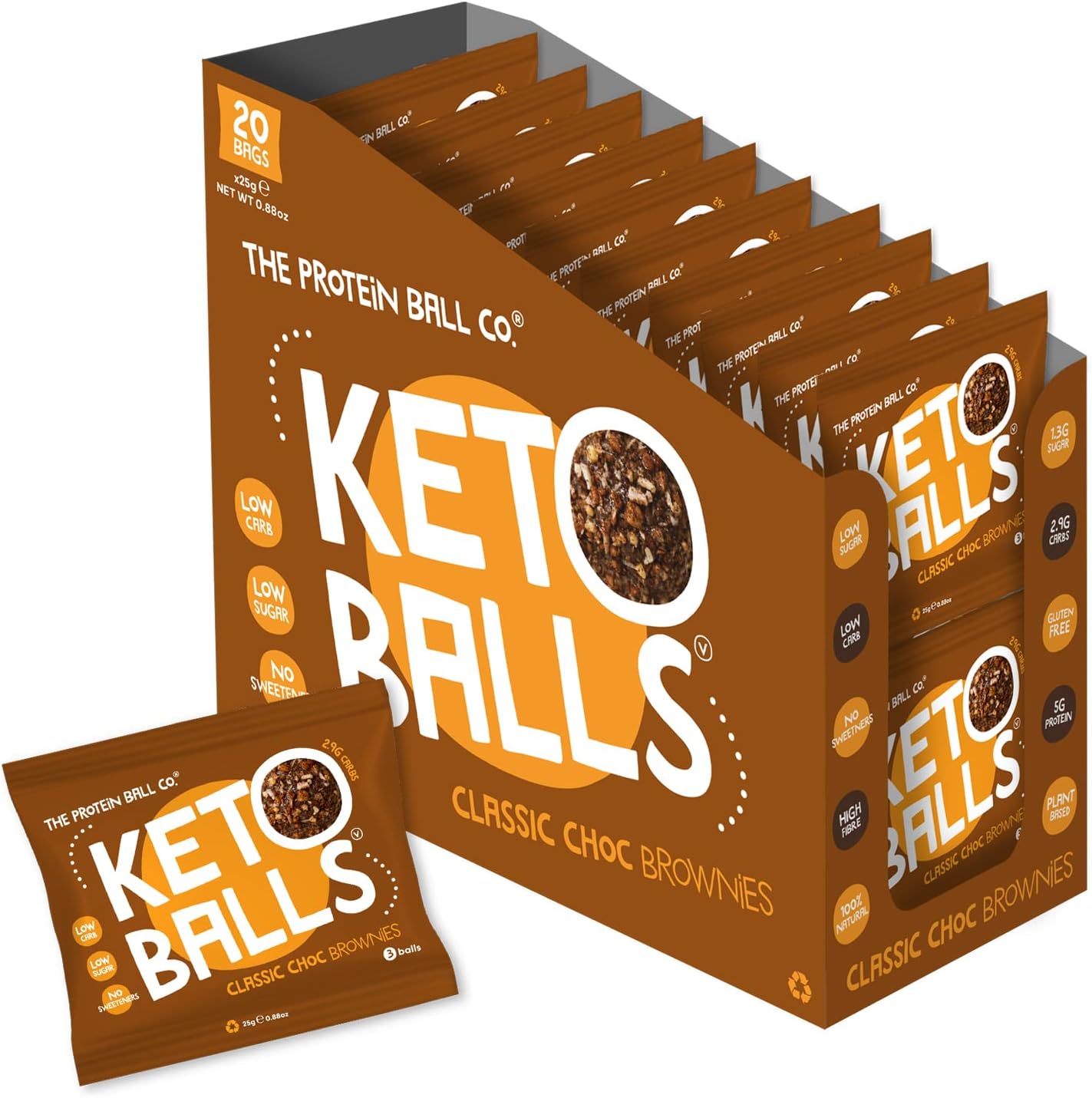 The Protein Ball Co Keto Snacks - Bite-Size Keto Treats - 100% Natural ...