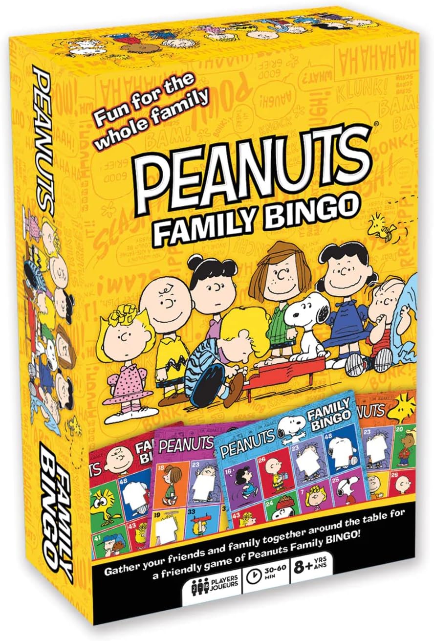 Amazon.com: Aquarius - Peanuts Family Bingo Game : Toys & Games