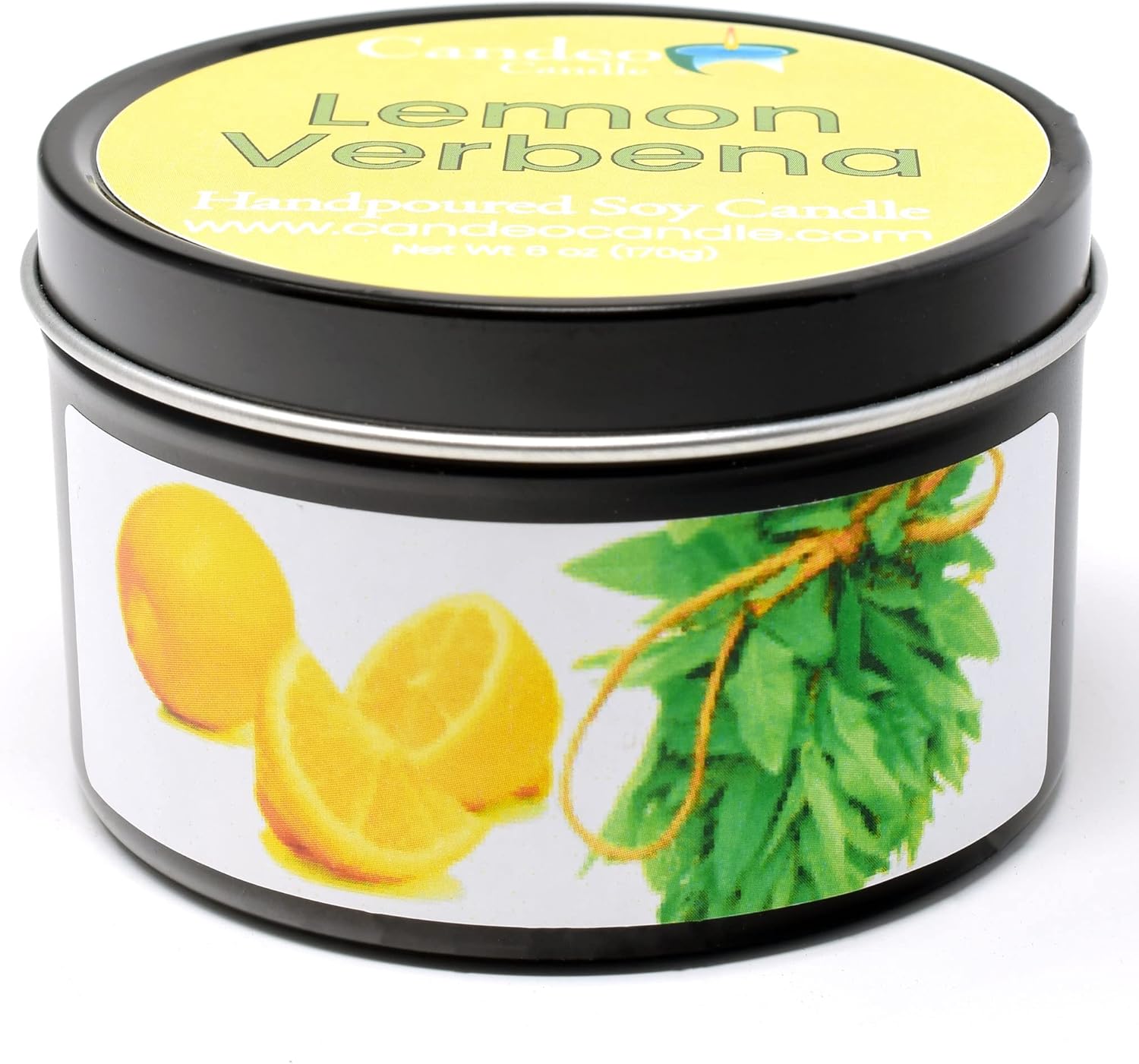 Amazon.com: Lemon Verbena - Container Candle, 6 oz - Made with Beeswax ...