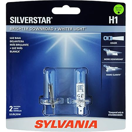 Amazon.com: SYLVANIA H1 XtraVision Halogen Headlight Bulb, (Contains 2 ...