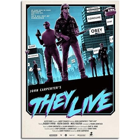 Amazon.com: MCPosters - They Live Glossy Finish Movie Poster - MCP687 ...