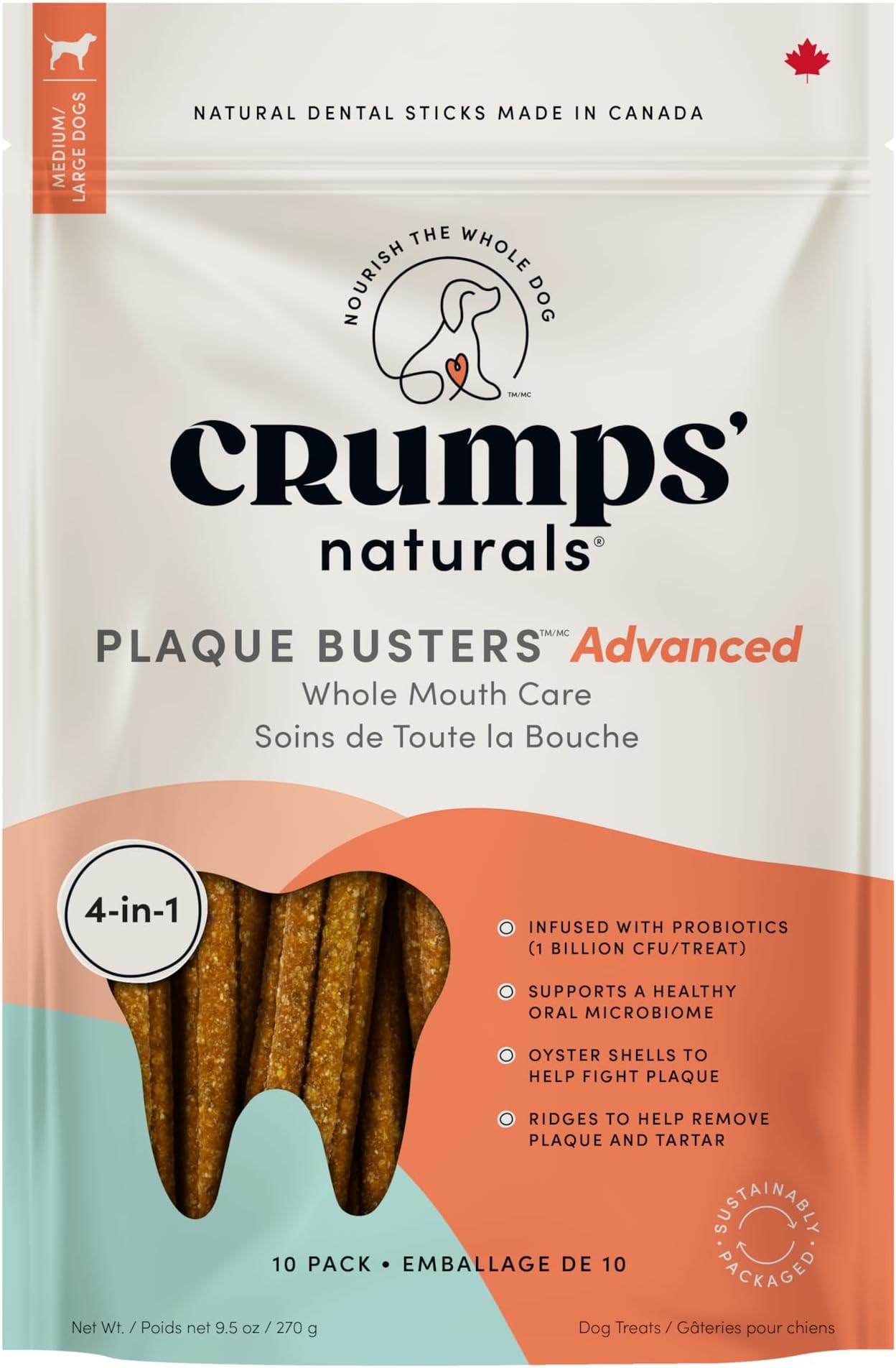 Crumps Naturals Plaque Busters Advanced - Whole Mouth Care Dental ...
