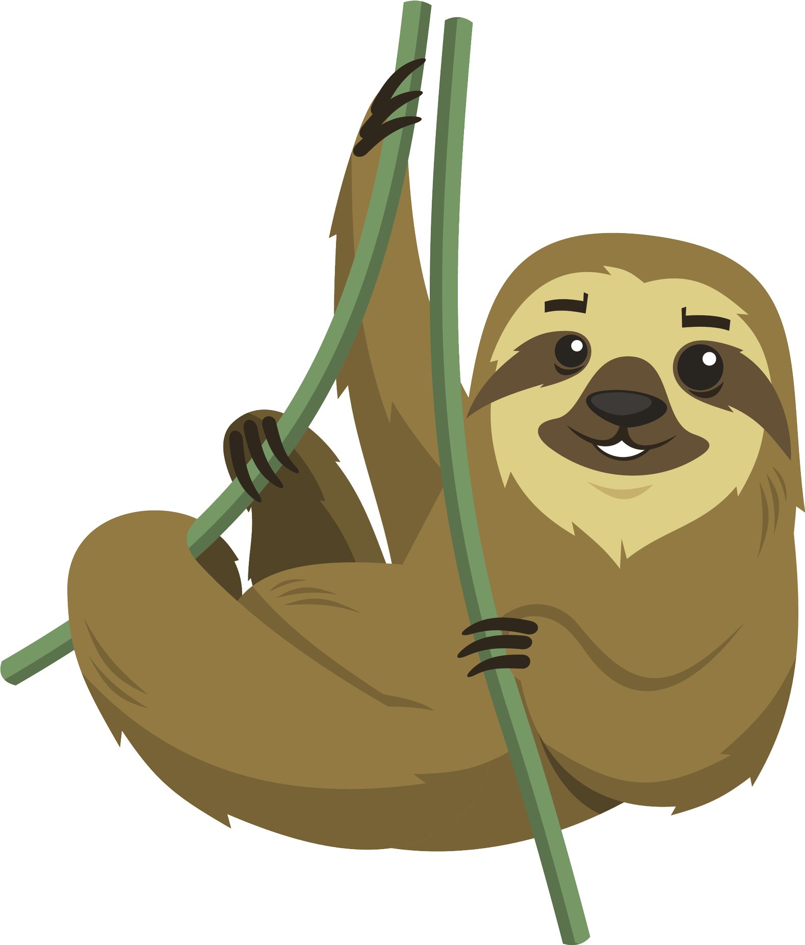 Rainforest Sloth Clip Art