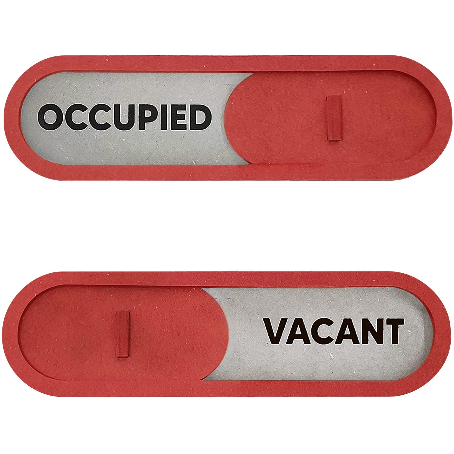 Buy GEEKBEAR Vacant/Occupied Slider Sign (Red) - Made with Premium MDF ...