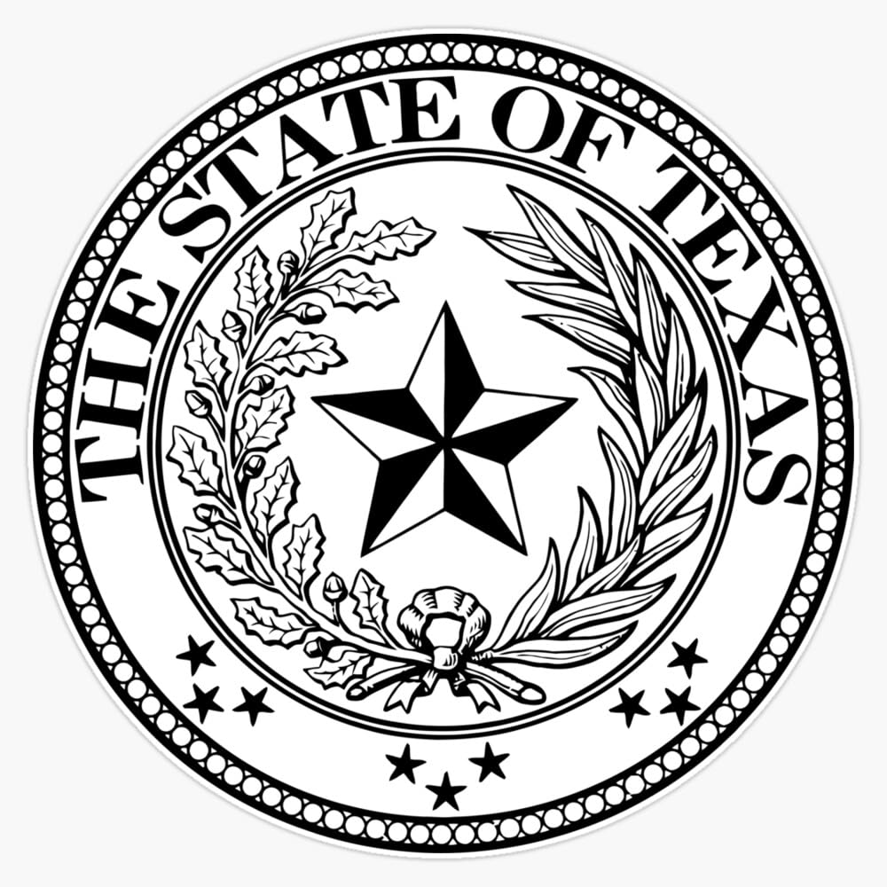 Amazon.com: Magnet State of Texas Official Seal - Lone Star State Ghost ...