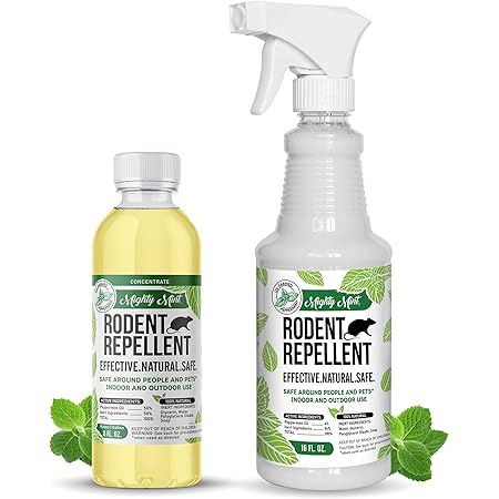 Amazon.com: Peppermint Oil Rodent Repellent Spray and Concentrate ...