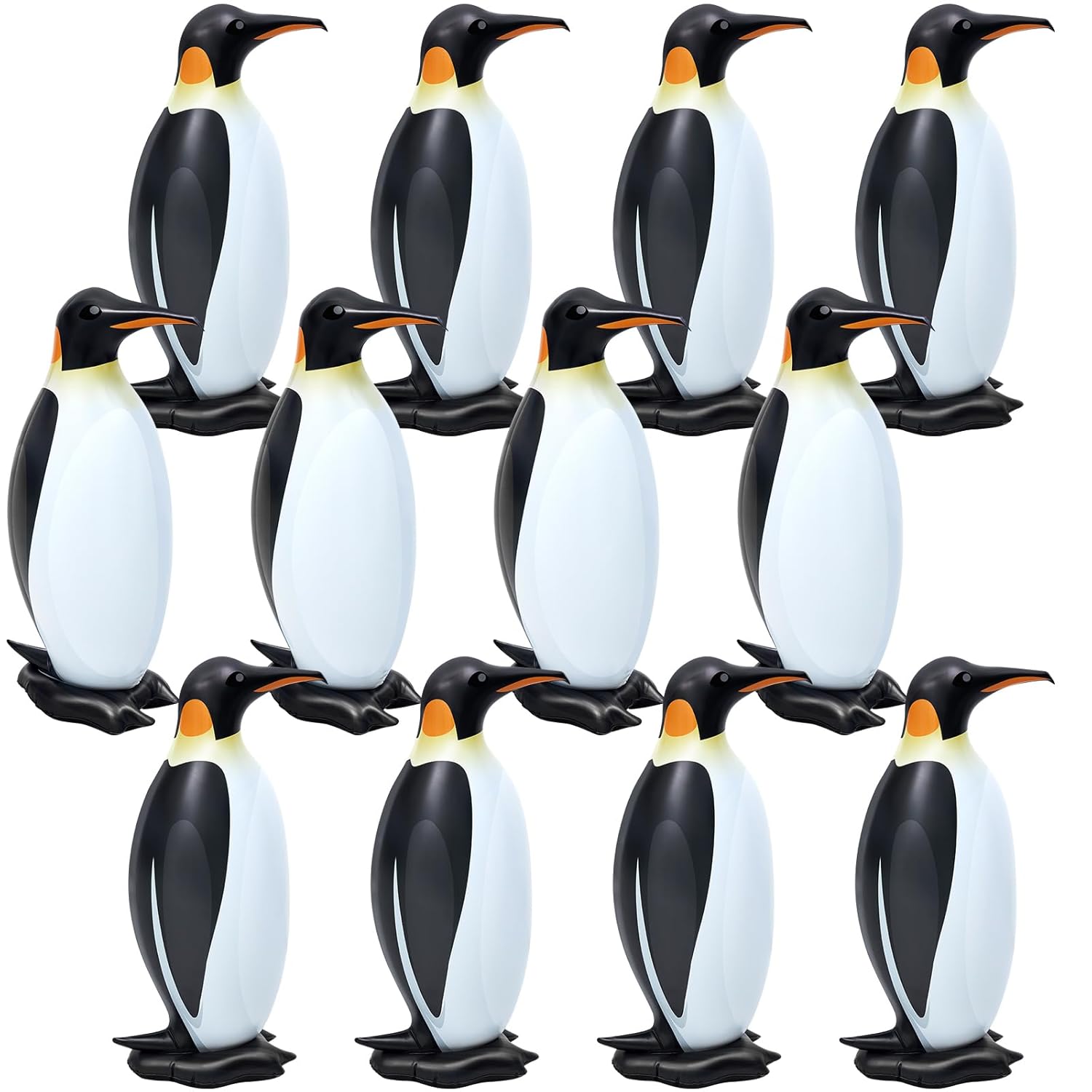 Liliful 12 Pcs 20 Inch Inflatable Animals Penguin Pool Inflatable ...
