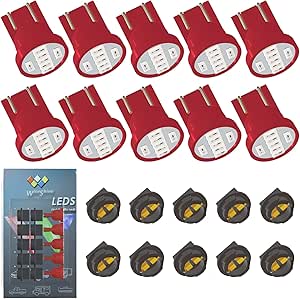 Amazon.com: Wiseshine W5W LED Bulb 194 T10 158 2825 168 LED Light Bulb ...