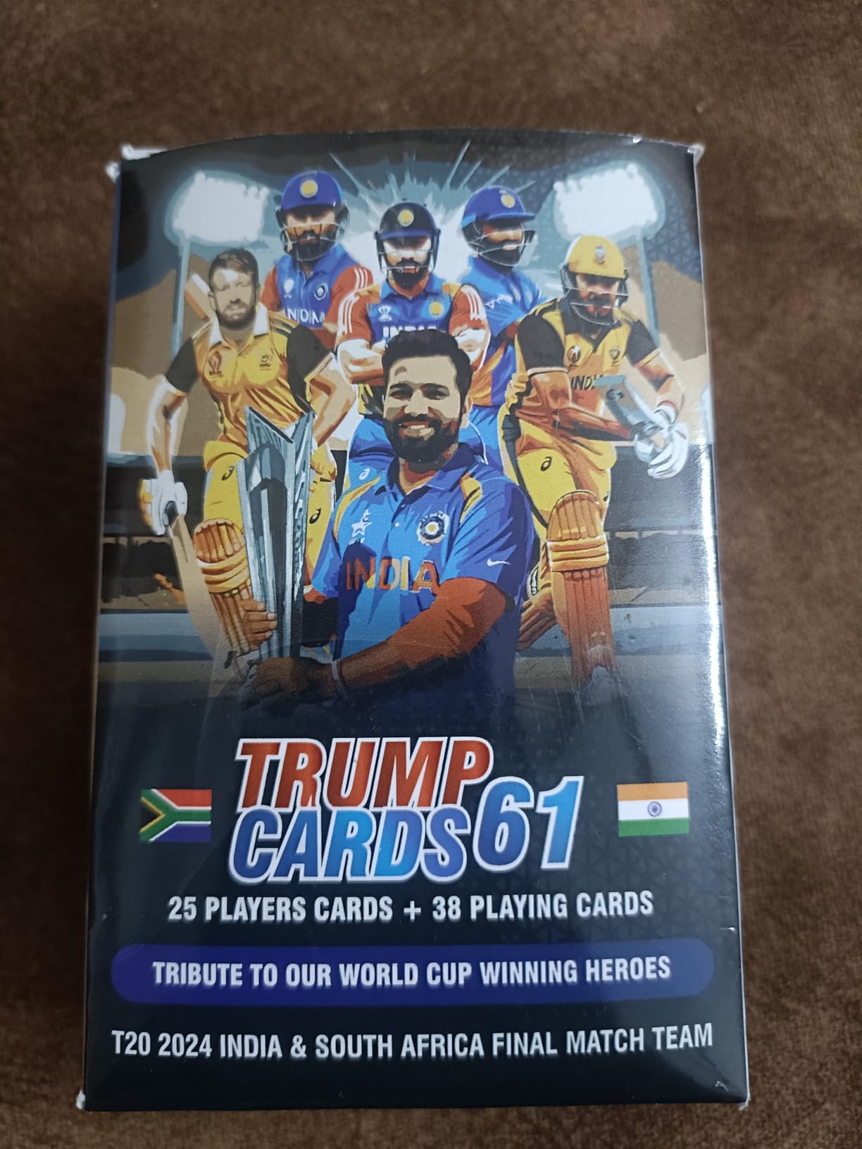 Cricket World Cup Winning Team Cards 2024 India and South Africa Team ...