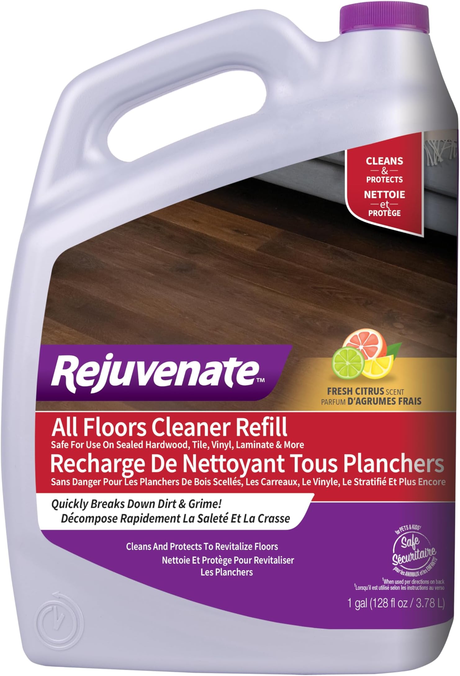 Amazon.com: Rejuvenate PowerMax Multi-Surface Floor Cleaner, 128 Ounces ...