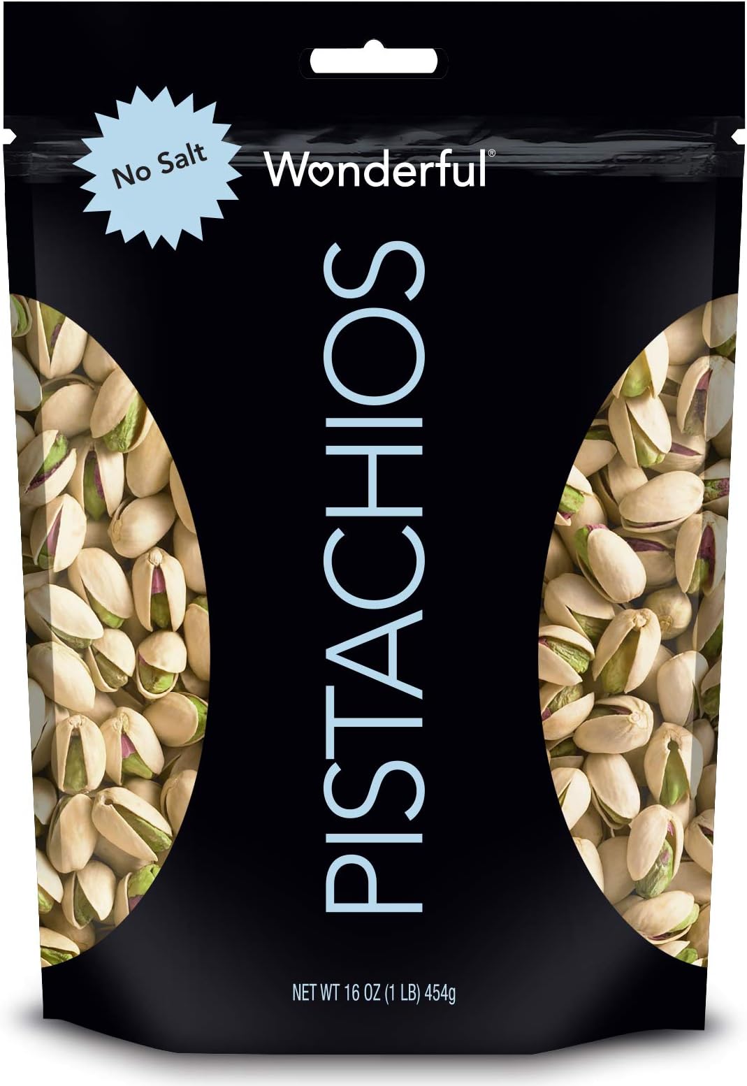 Amazon.com : Wonderful Pistachio No Salt Pistachios, 16 OZ : Grocery ...