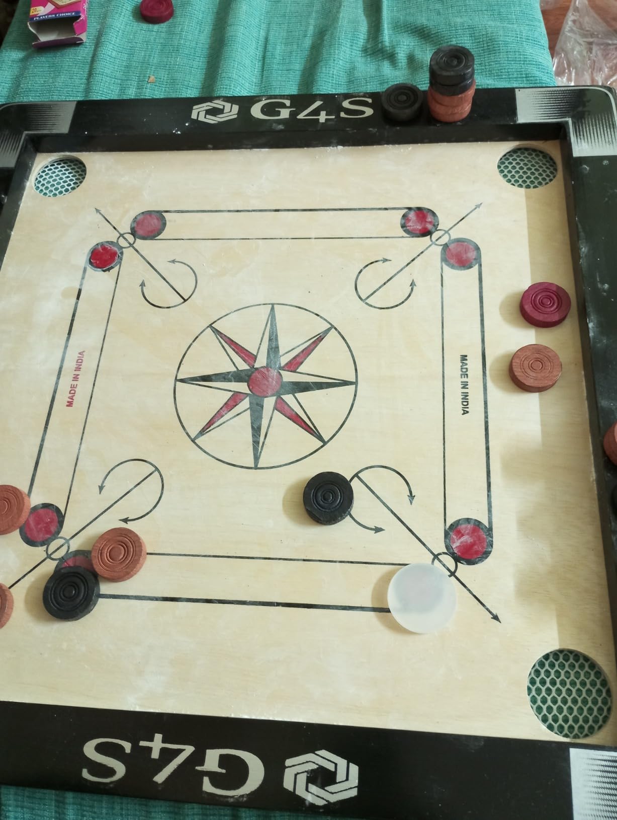 Buy G4S Carrom Board for Kids 20 inches Glossy Finish with Carrom Board ...