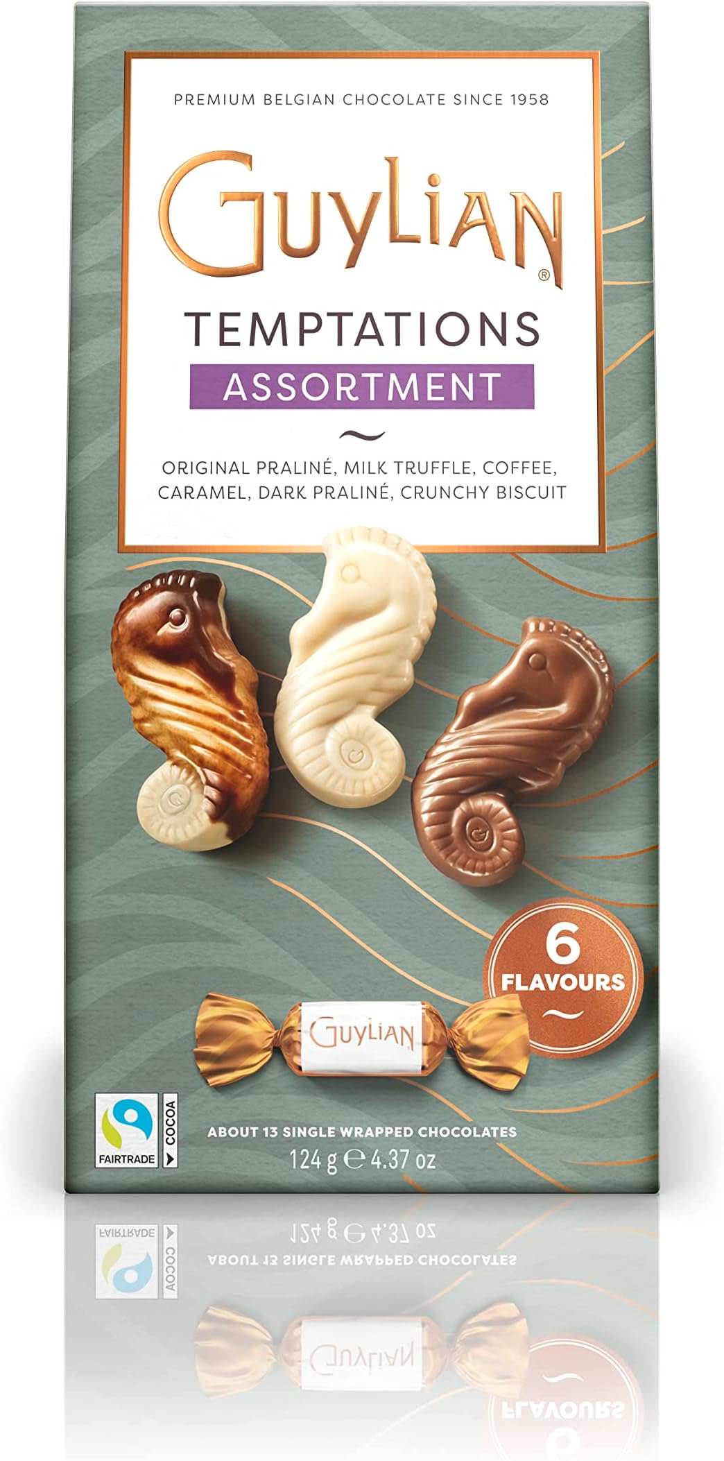 Amazon.com: GuyLian Original Belgian Chocolate Seashells 250g Gift Box ...