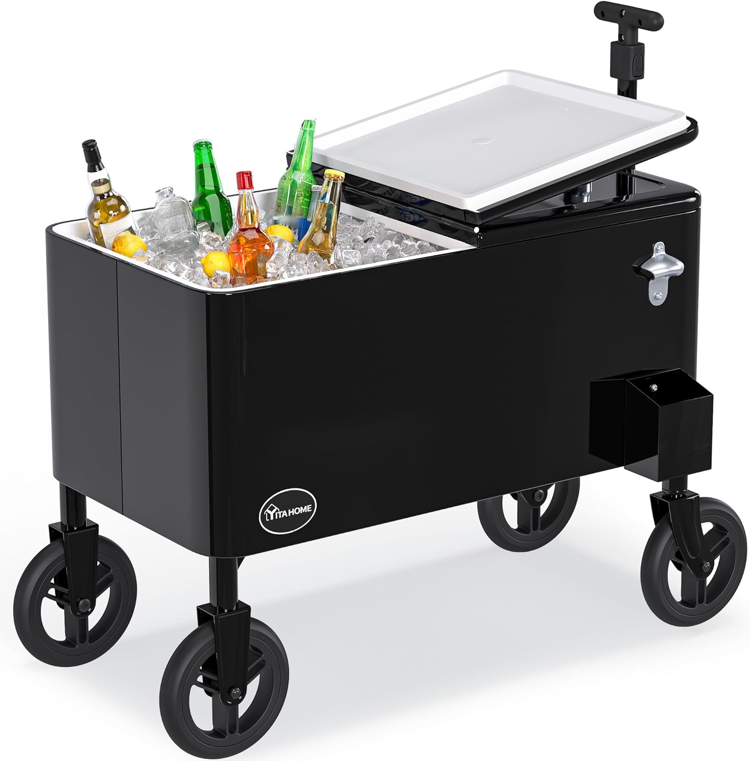 Amazon.com : YITAHOME Wagon Rolling Cooler Cart, 80 Quart Outdoor ...