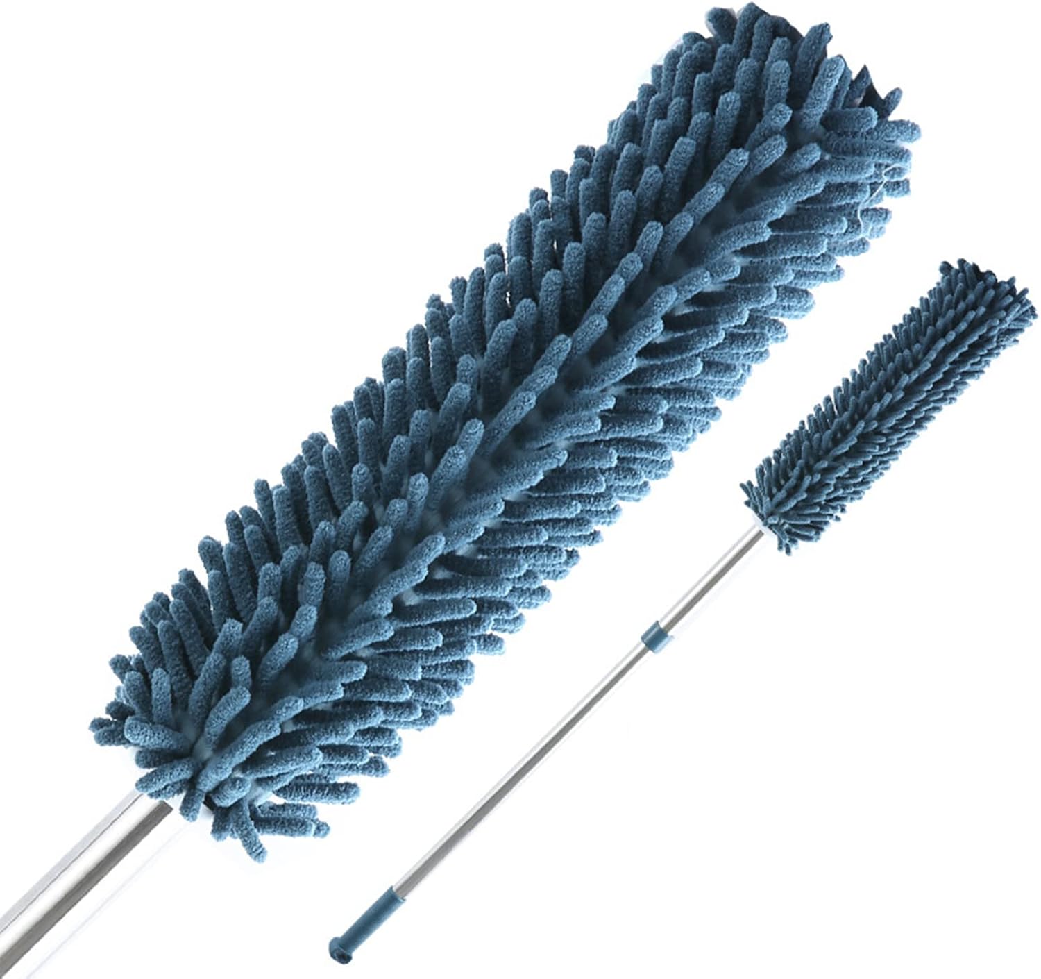 Plumero de microfibra extensible con poste largo, plumero de plumas de ...
