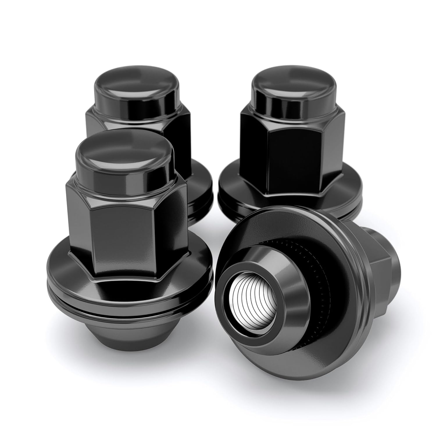 White Knight 5309DLBK-4 Black M14 x 1.50 OEM-Style Duplex Long Mag Lug ...