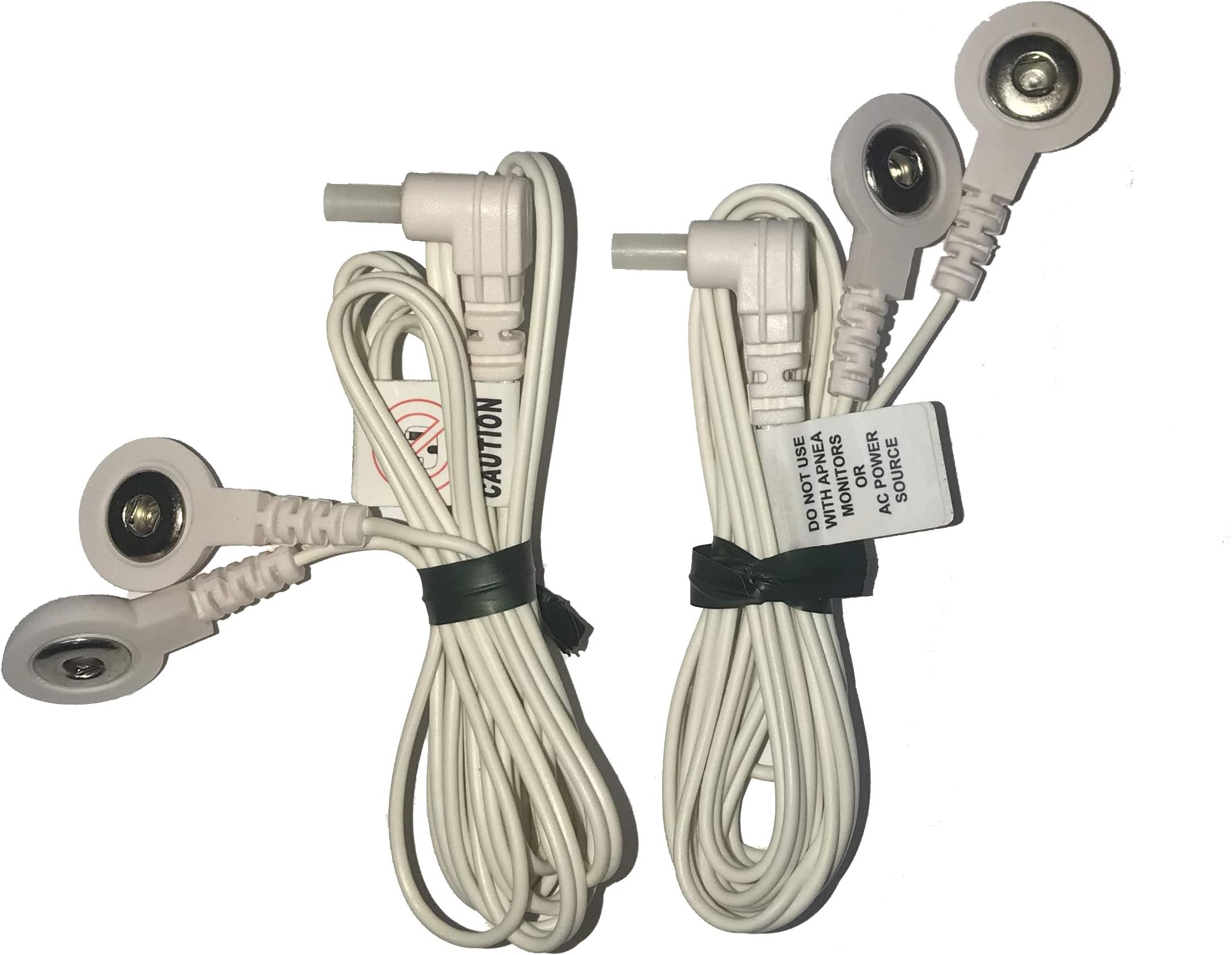 Amazon.com: 4 Count TENS Wires 3.5mm Plug TENS to 3.5mm Snap Electrode ...