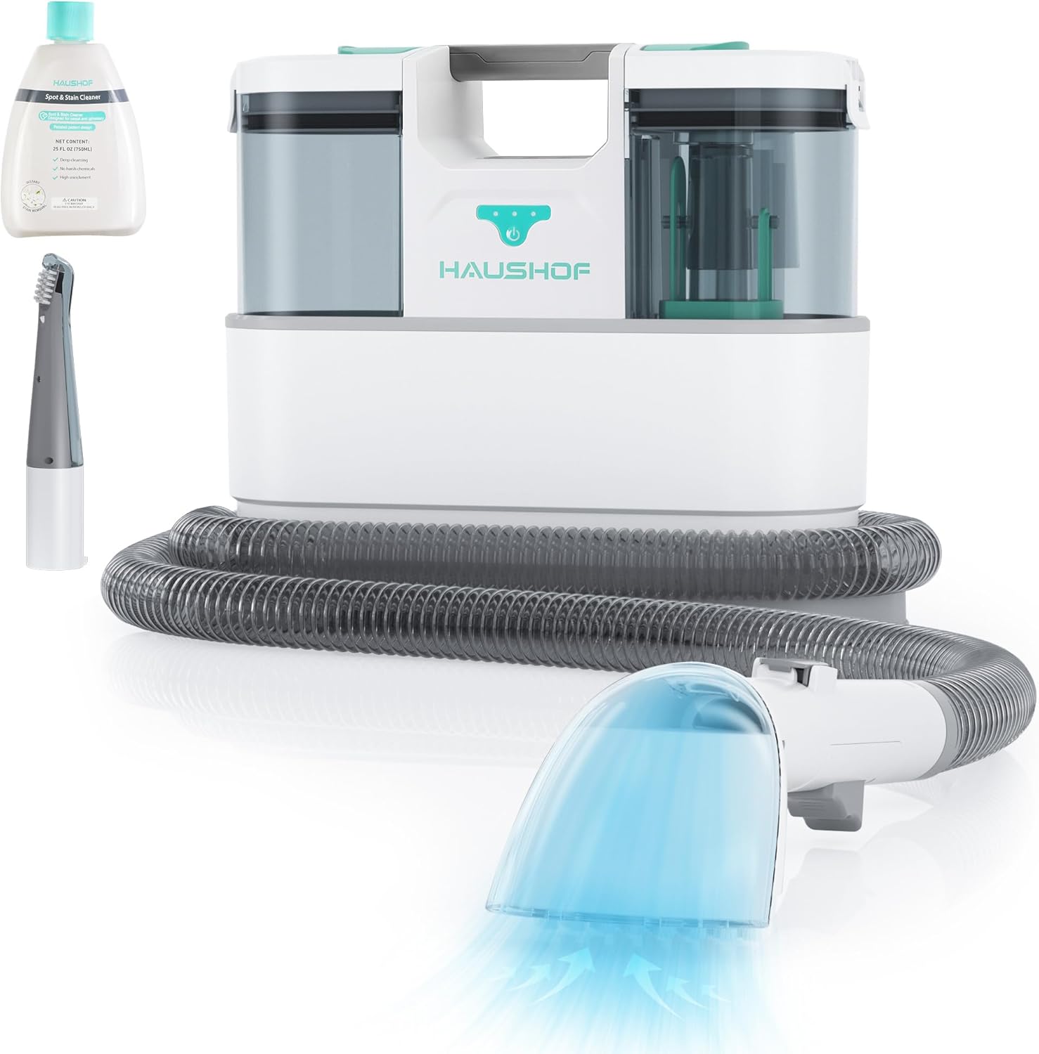 HAUSHOF StainZapper Air Carpet Cleaner Machines Cordless, 24V Spot ...