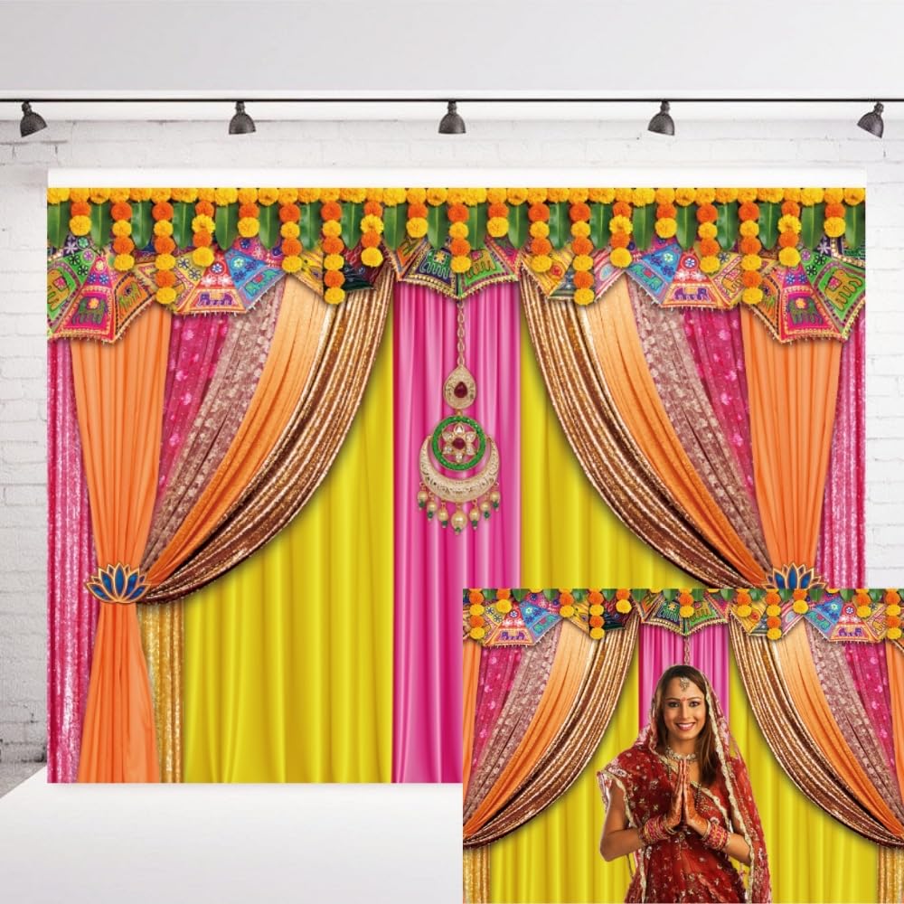 Amazon.com : INRUI Indian Traditional Photography Background Diwali ...