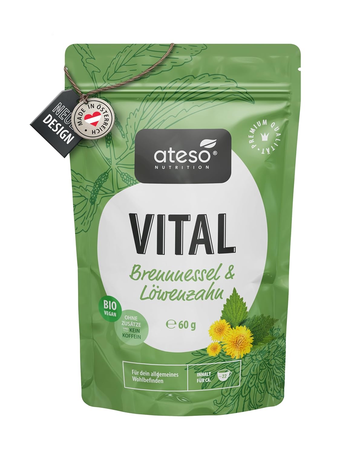 ATESO - Premium Bio Kräutertee - mit Brennnessel und Löwenzahn ...