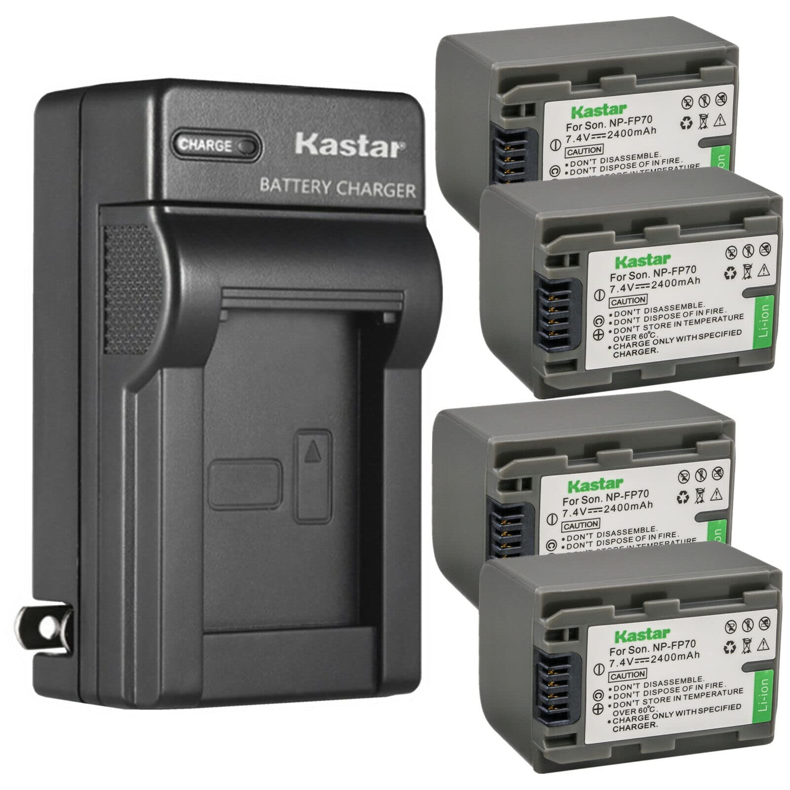 Kastar 4 Pack Np Fp70 Fp71 Battery And Ac Wall | Desertcart Morocco