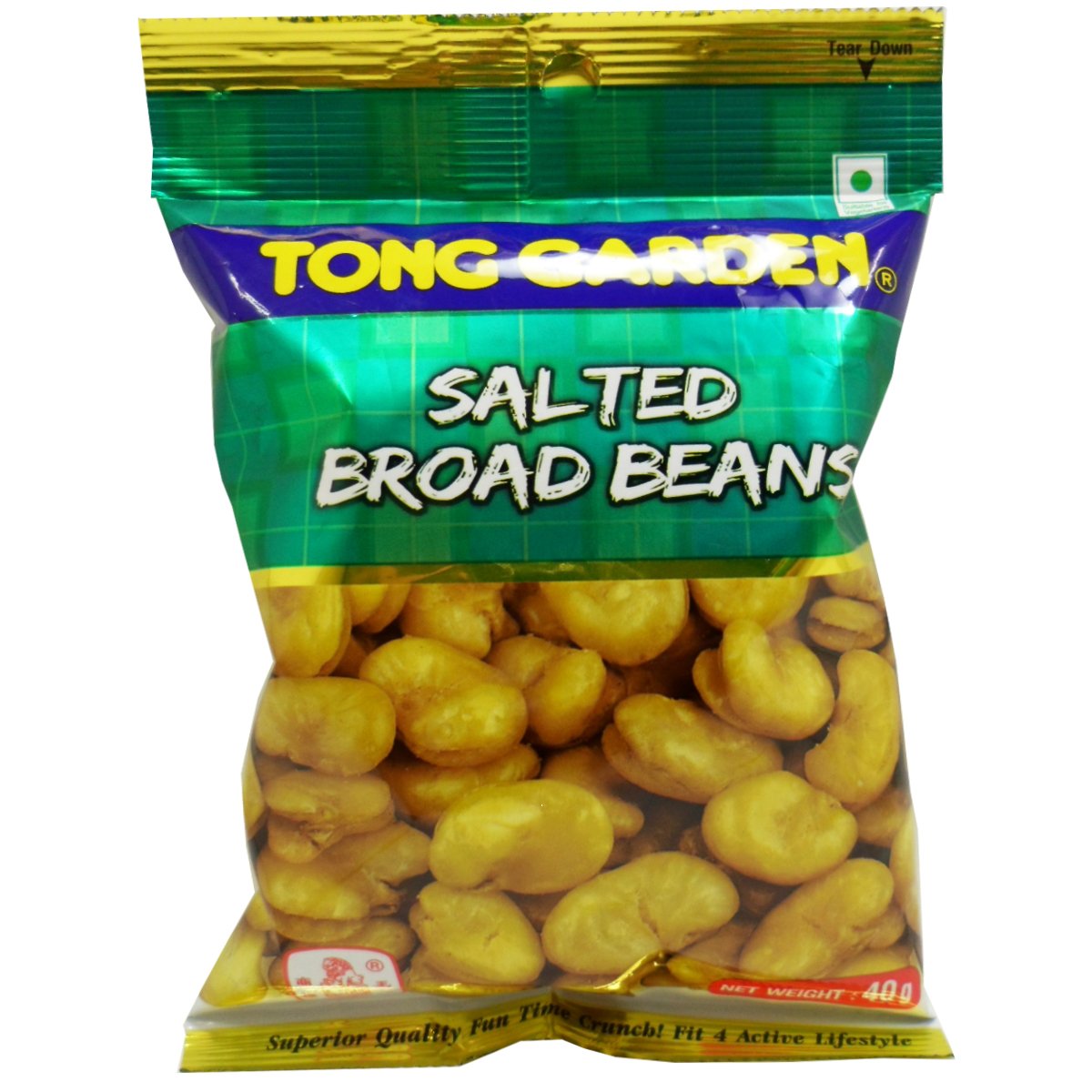Amazon.com : Crispy Salted Broad Beans Snack Net Wt 40g (1.41 Oz.) Tong ...
